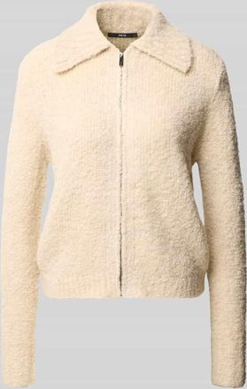 Zero Regular Fit Strickjacke mit Umlegekragen