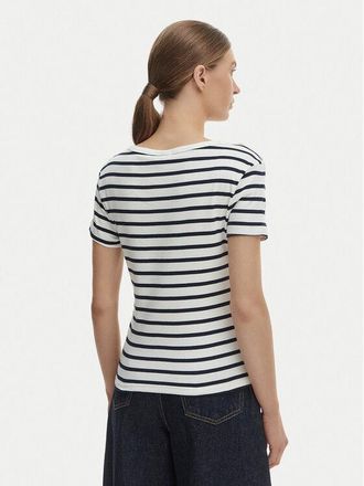 Tommy Hilfiger T-Shirt WW0WW49250 &Eacute;cru Slim Fit