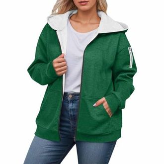Generic Blouson Chaud Femme Veste polaire &agrave; capuche grande taille pour femme manteau dhiver chaud et confortable en coupe oversize pour un usage quotidien et 