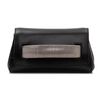 Orciani Femme, Sacs, Noir, Taille: ONE Size Gossip Alba Chain Clutch