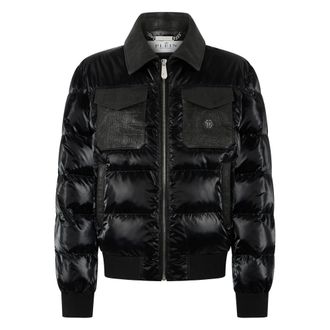 Philipp Plein Nylon Jacket Cocco - - Jackets - Herren - Schwarzk - XL