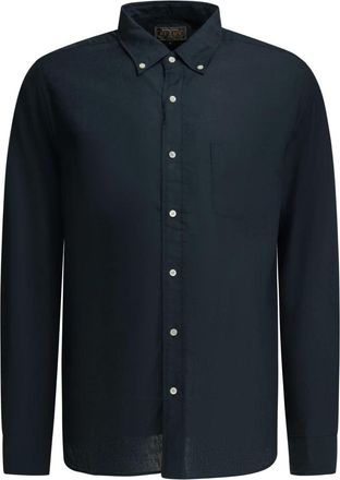 Beams Plus Chemise &agrave; col boutonn&eacute; coupe droite - Homme - Chemises - Bleu - Taille: 2XL