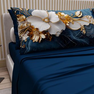 Petti Artigiani Italiani Petti Artigiani Italiani - Bettwäsche aus Baumwolle mit Kissenbezügen mit Digitaldruck, für Doppelbett, Maxi, komplett Ober- und Unterlaken mit Ecken,