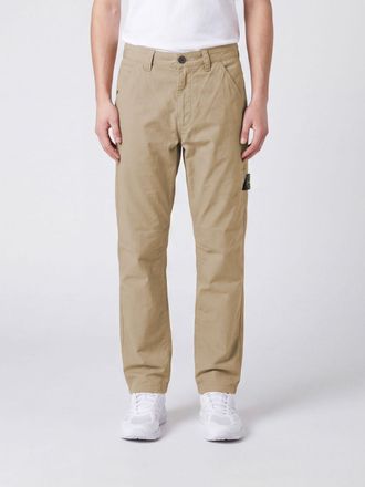 Stone Island Pantalon cargo en coton coupe slim avec patch logo Compass