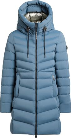 Khujo Tuhani 5 Damen Wintermantel leichter Steppmantel Mantel Winterjacke (DE/NL/SE/PL, Alphanumerisch, XS, Regular, Regular, COS-BLU)