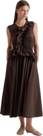 Meimeij Femme, Robes, Brun, Taille: 42 FR Robe M6Ea50883