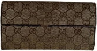 Gucci Portefeuille Vintage Pre-owned - Femme - Pre-owned - Beige - Taille: ONE Size