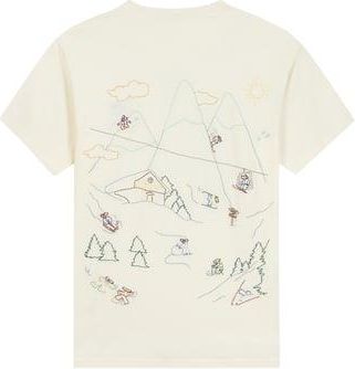 Maison Labiche T-shirt brod&eacute; &agrave; col rond en coton