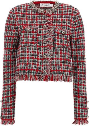 Self Portrait Casualjacke - Rot