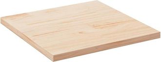 vidaXL Dessus de table 80x80x2,5 cm bois de pin massif