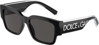 Dolce & Gabbana unisex, Accessoires, Noir, Taille: 49 MM Lunettes de soleil Dx6004