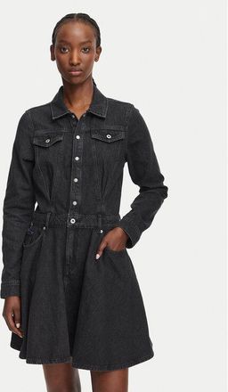 Karl Lagerfeld Jeanskleid B3W13033 Schwarz A-Line Fit