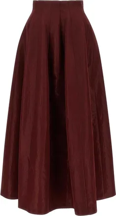 Alberta Ferretti Jupe Midi - Rouge