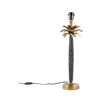 QAZQA Areka - Lampe de table - 1 lumière - ø 160 mm - Bronze - Art Deco - éclairage intérieur - Salon i Chambre - Qazqa