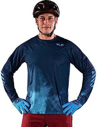 Troy Lee Designs Skyline Air Fades Maillot de vélo T-Shirt, Bleu, M Hommes