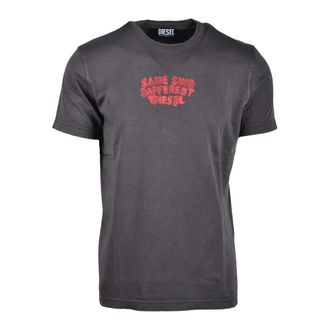 Diesel Baumwoll T-shirt - - Tops - Herren - Grau - S
