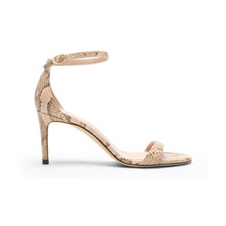 Stuart Weitzman Femme, Chaussures, Beige, Taille: 39 1/2 EU Nudist II Sandal 75