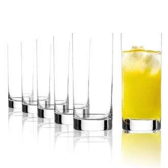 St&ouml;lzle Saftglas aus der New York Bar Kollektion, Fassungsverm&ouml;gen: 380 ml, 6er Set, sp&uuml;lmaschinentauglich, Ma&szlig;e: H&ouml;he: 15,5 cm, Au&szlig;endurchmesser: 6,6 cm, 350