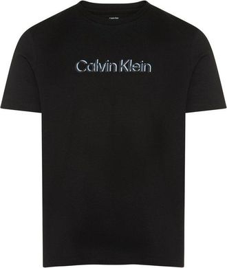 Calvin Klein T-Shirt Logoschriftzug, Rundhalsausschnitt, Regular Fit, reine Baumwolle