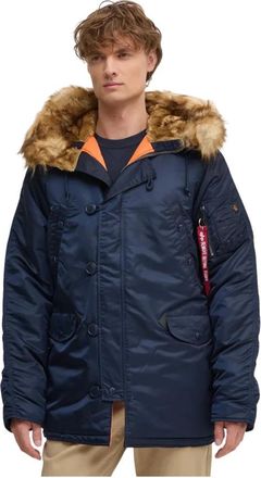 Alpha Industries Homme, Vestes, Bleu, Taille: M Winter Vestes