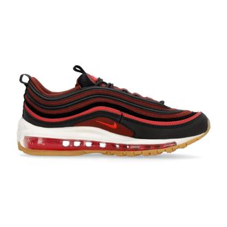 Nike Air Max 97 Niedriger Sneaker Schwarz/Rot/Wei&szlig; - - Sport - Herren - Rot - 44 EU