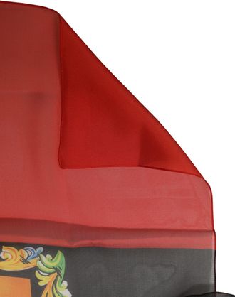 Dolce & Gabbana Silk Printed Fresco Shawl - Multicolor