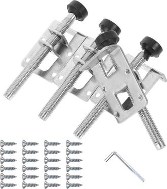 Valiclud Verstellbare M&ouml;belf&uuml;&szlig;e in &Uuml;bergr&ouml;&szlig;e mit Rutschfesten Pads Seitliche Montage H&ouml;henverstellbare Nivellierf&uuml;&szlig;e f&uuml;r Schwere M&ouml;bel bei Unebenen B&ouml;den