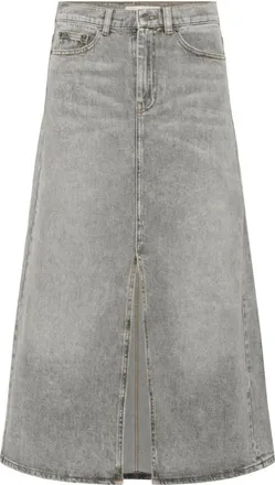 Inwear Femme, Jupes, Gris, Taille: 40 FR Jupe en Denim A-line Lavage Gris Clair