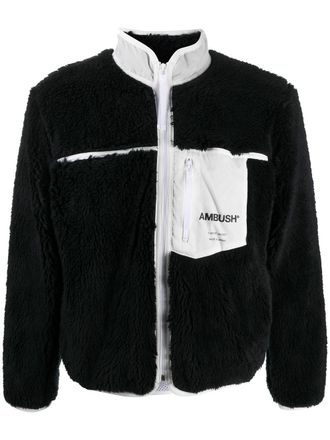AMBUSH veste &agrave; logo imprim&eacute; - Noir