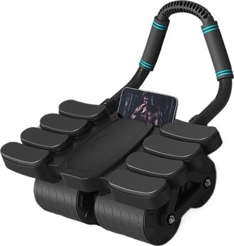 Generic Abs Roller, Gym Ab Trainer with Elbow Support, Core Workout Equipment for Home, Abdominal Exercise Gear for Adults, Women, Fitness Training, Strength 