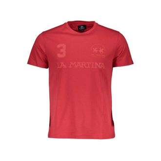 La Martina La Martina Rosso Baumwoll Herren T-Shirt