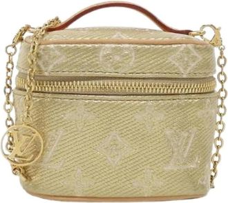 Louis Vuitton Sac bandouli&egrave;re Micro Vanity Monogram Laminated Jacquard Pre-owned - Femme - Pre-owned - Beige - Taille: ONE Size
