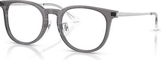 Ray-Ban Rb5453d Optics Silber Fassung Klar Glas Polarisiert 52-20