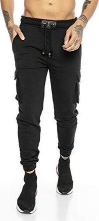 Red Bridge Jogger Pants Pantalons de survêtement Sweat-Pants Premium Silver Skull Noir XL