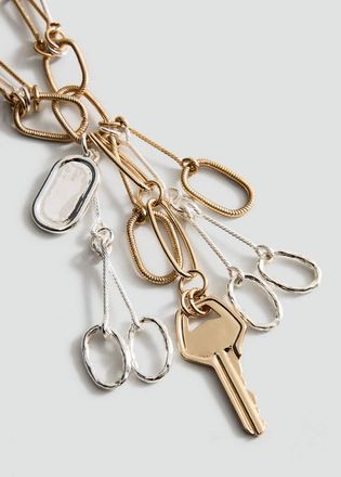 Mango Collier cha&icirc;ne pendentifs or - Femme - Taille unique - MANGO