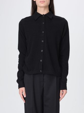 Toteme Cardigan &agrave; col polo et manches longues en pur cachemire noir