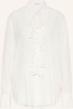 Riani Riani Hemdbluse Mit Seide Und Volants weiss