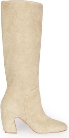 Cortana Kniehohe Stiefel aus geb&uuml;rstetem Wildleder - - Shoes - Damen - Beige - 39 EU