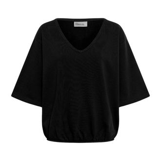 MY ESSENTIAL WARDROBE 16 The Modal Tee - - Tops - Damen - Schwarzk - M