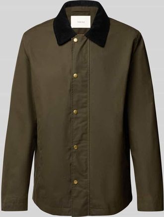 Selected Regular Fit Wachsjacke aus reiner Baumwolle Modell WALTER