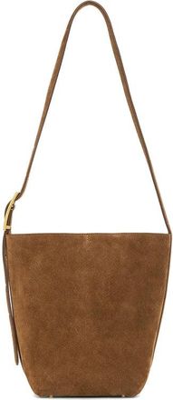 Anine Bing Structured Suede Tote Bag - Brown
