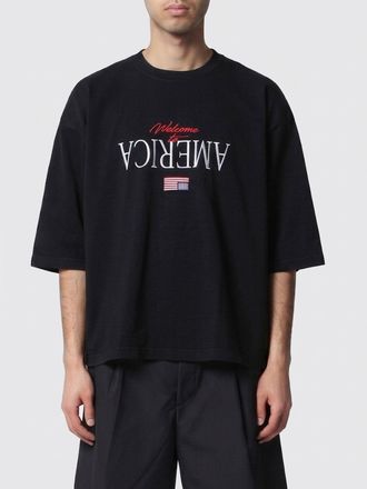 Willy Chavarria T-shirt relaxed fit en coton avec logo imprim&eacute; contrastant