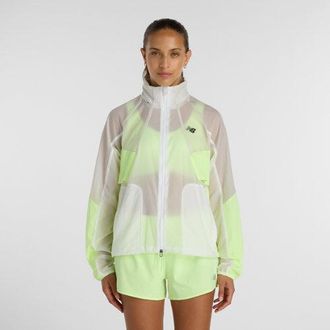 New Balance Damen RC Jacket in Gr&uuml;n, Polywoven, Gr&ouml;&szlig;e XS