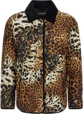 Roberto Cavalli Leopardenmuster Jacke f&uuml;r Frauen - - Jackets - Damen - Braun - S
