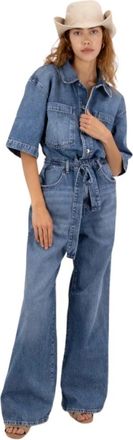 Icon Denim Los Angeles Femme, Combinaisons et Ensembles, Bleu, Taille: 36 FR Pantalons