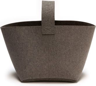 Hey Sign Kaminholzkorb Kaminholztasche Filzkorb 5 mm in vielen Farben, Farbe:47 - Pepper