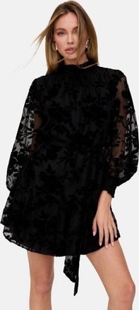 Lily And Lionel Midikleid Brezze High Neck Velvet Burnout Mini Dress Damen