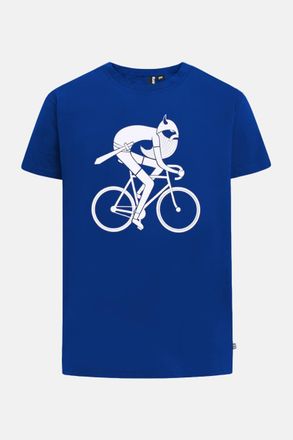 Danef&aelig; T-Shirt Danebasic Biking Herren Blau
