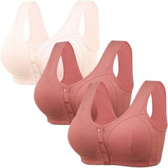 Generic & avec maintien pour femme, bretelles r&eacute;glables, soutiens-gorge enti&egrave;rement couvrants, soutien-gorge confortable sans armatures, kaki, 48