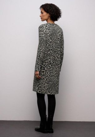 Street One Strickkleid in knielanger Federgarn-Optik, mit modischem Muster